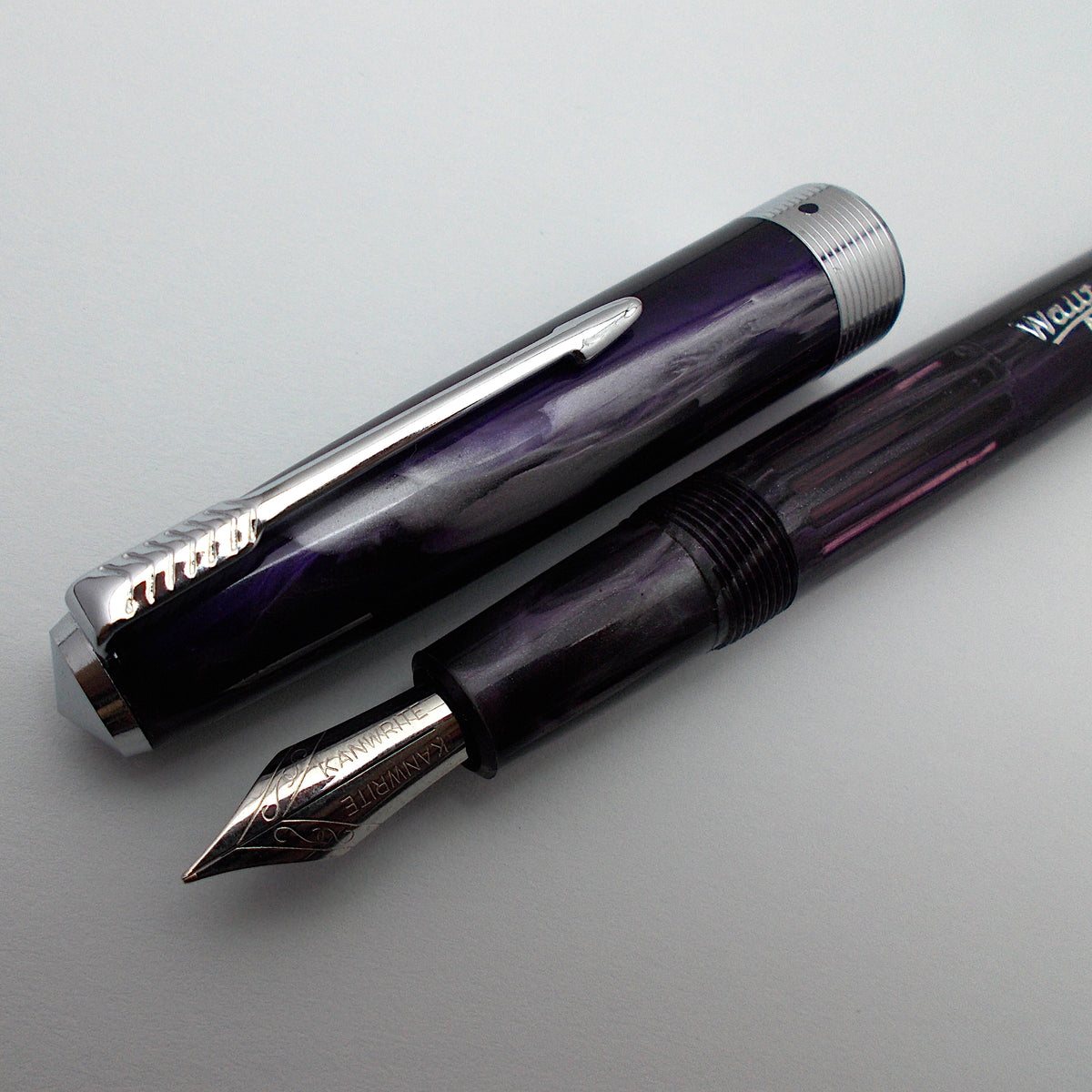 Wality 55 Eyedropper Fountain Pen with Semi Flex Nib -Purple| kiwipens ...