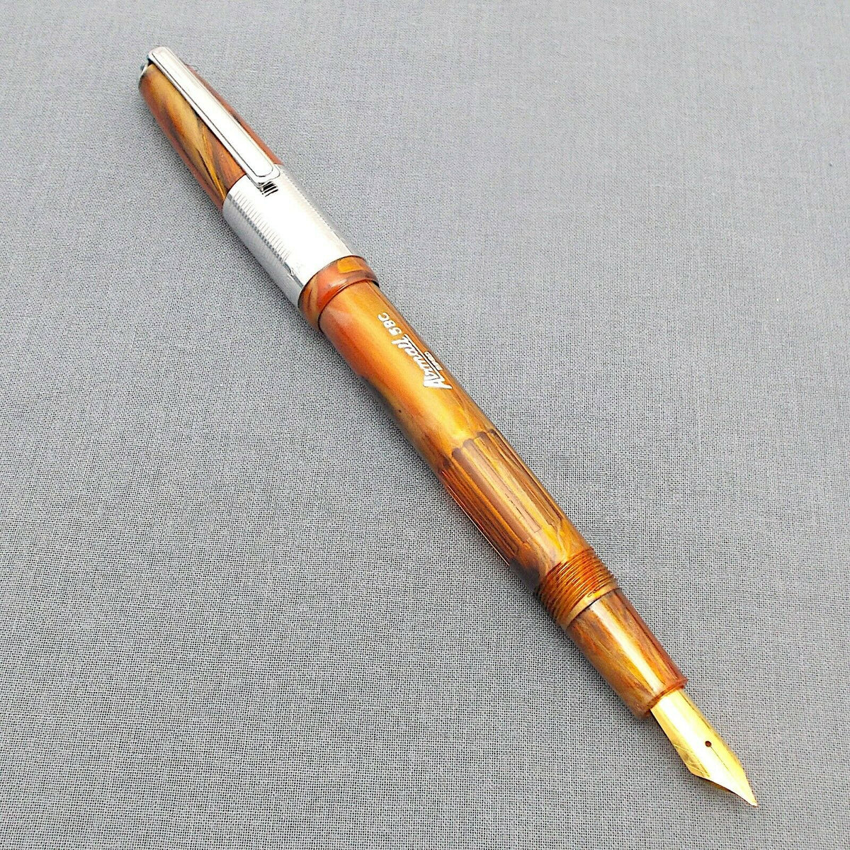 Airmail/Wality 58C Eyedropper Fountain Pen - Orange Marbled | kiwipens ...