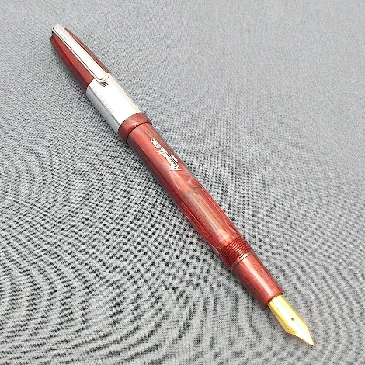 Airmail/Wality 58C Eyedropper Fountain Pen - Red Marbled | kiwipens ...